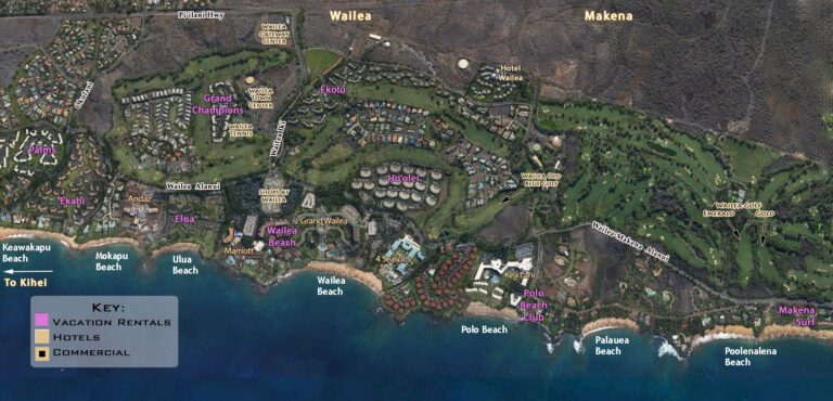 Maui & Wailea Village Maps - Wailea Ekahi Village - Maui, HI